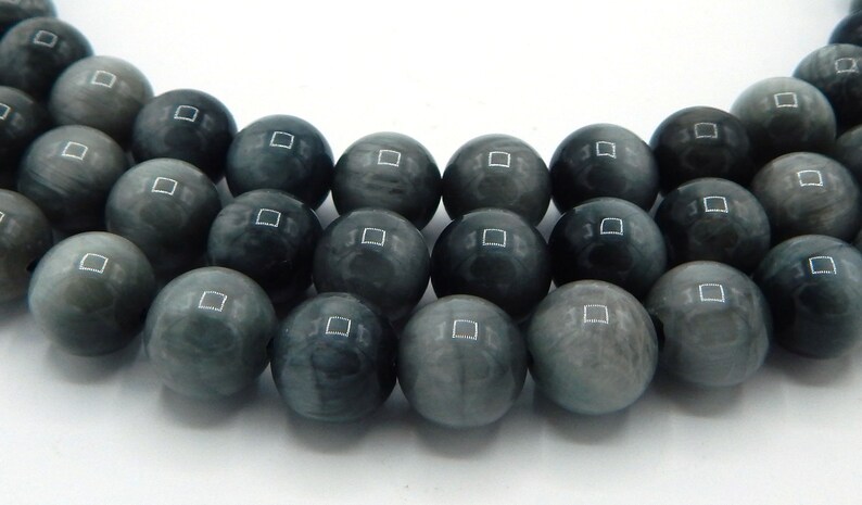 Natural Gemstone Eagle-eye Smooth Round 4mm6mm10mm - Etsy