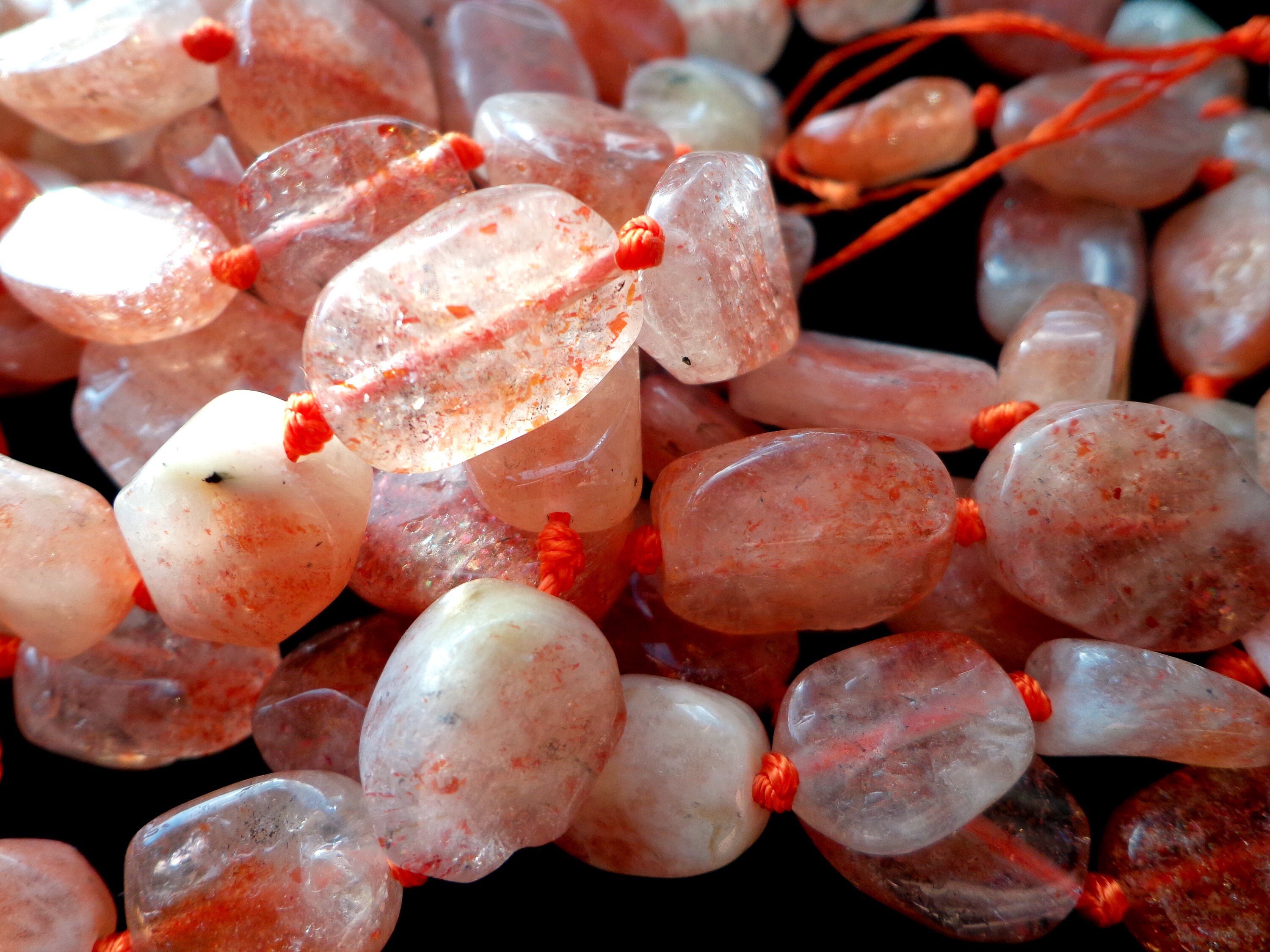 NATURAL Gemstone Sunstone Tablet Shaped Beads, 17x13mm, Full Strand 16 ...