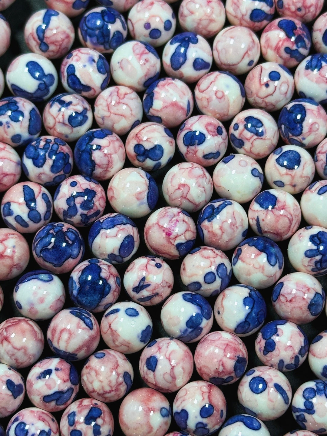 Beautiful Rain Flower Stone Bead 4mm 6mm 8mm 10mm Round Beads, Gorgeous ...