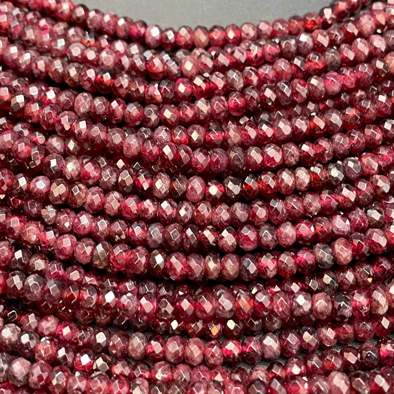Faceted Garnet - Etsy