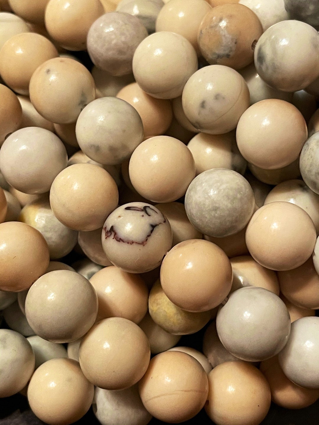 Natural Ivory Jade Stone Bead . 6mm 8mm 10mm 12mm Round Bead. Gorgeous ...