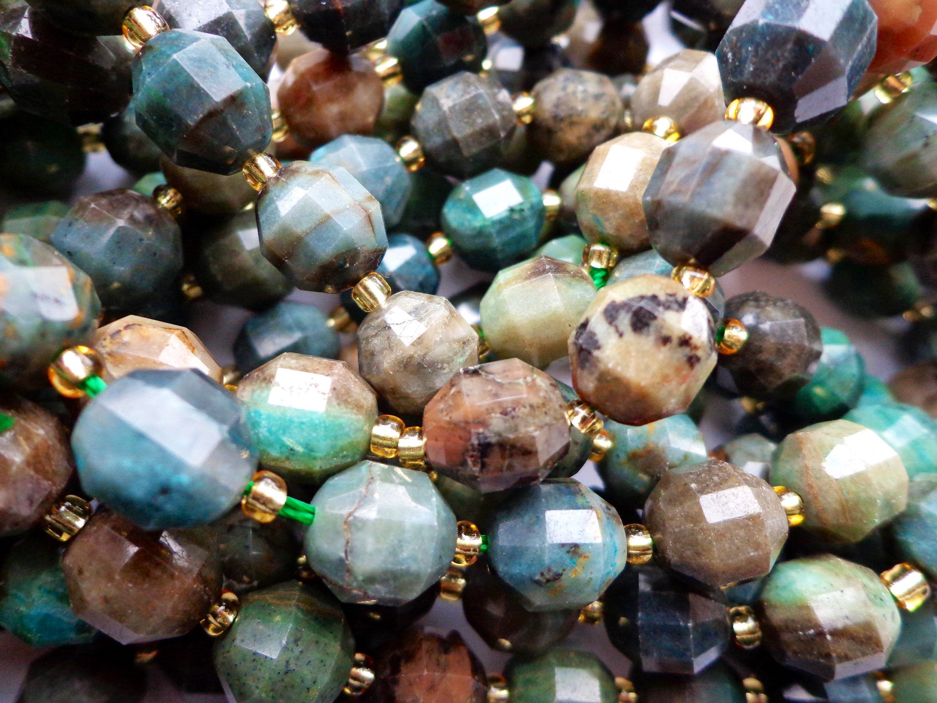 AAA Natural Indian Jade Gemstone Beads 10mm12mm Faceted Helix | Etsy