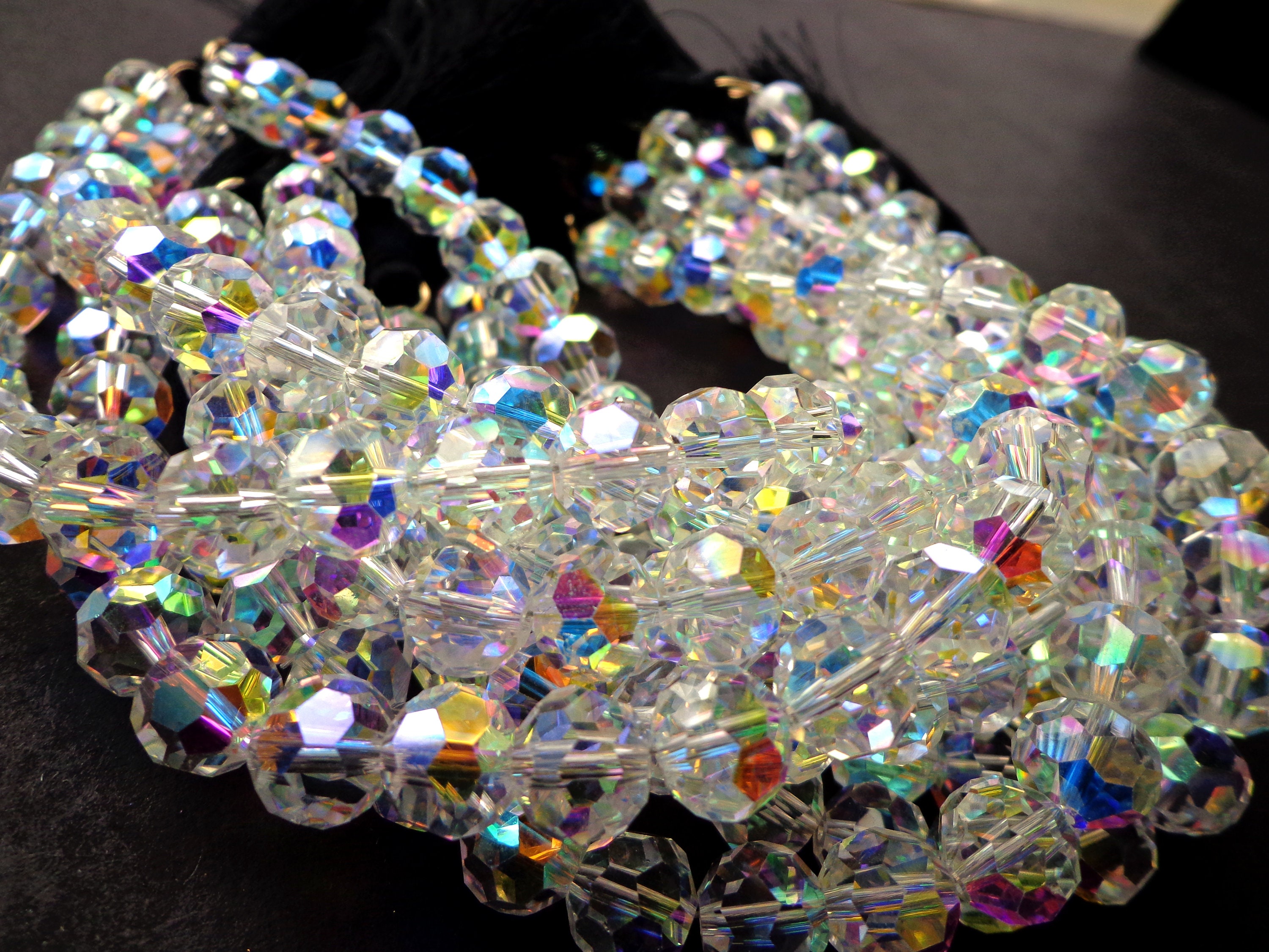 AAA High Quality Iridescent Crystal Beads 9mm Faceted Round | Etsy