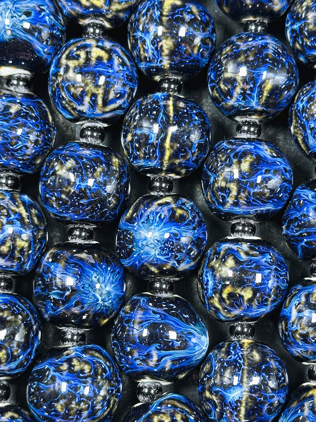 Beautiful Hand Painted Porcelain Beads, 20x22mm Unique Hand Painted ...