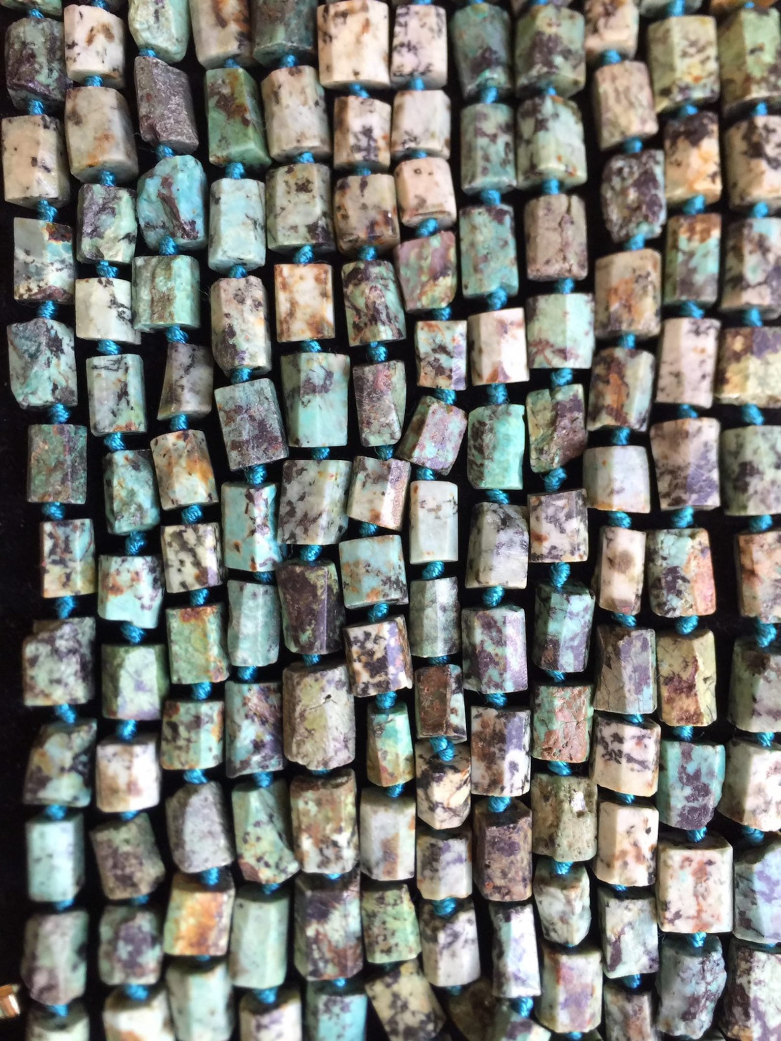 Africa Turquoise Bead . Natural Gemstone Bead . 8x10mm Tuba - Etsy