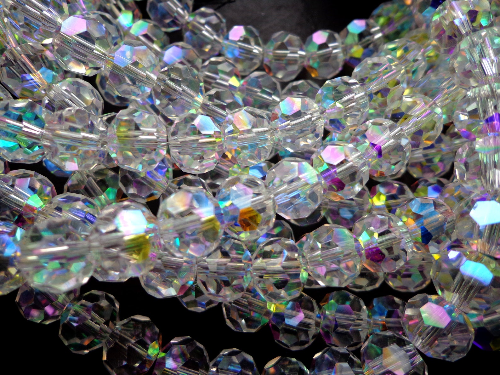 AAA High Quality Iridescent Crystal Beads 7mm Faceted Round - Etsy