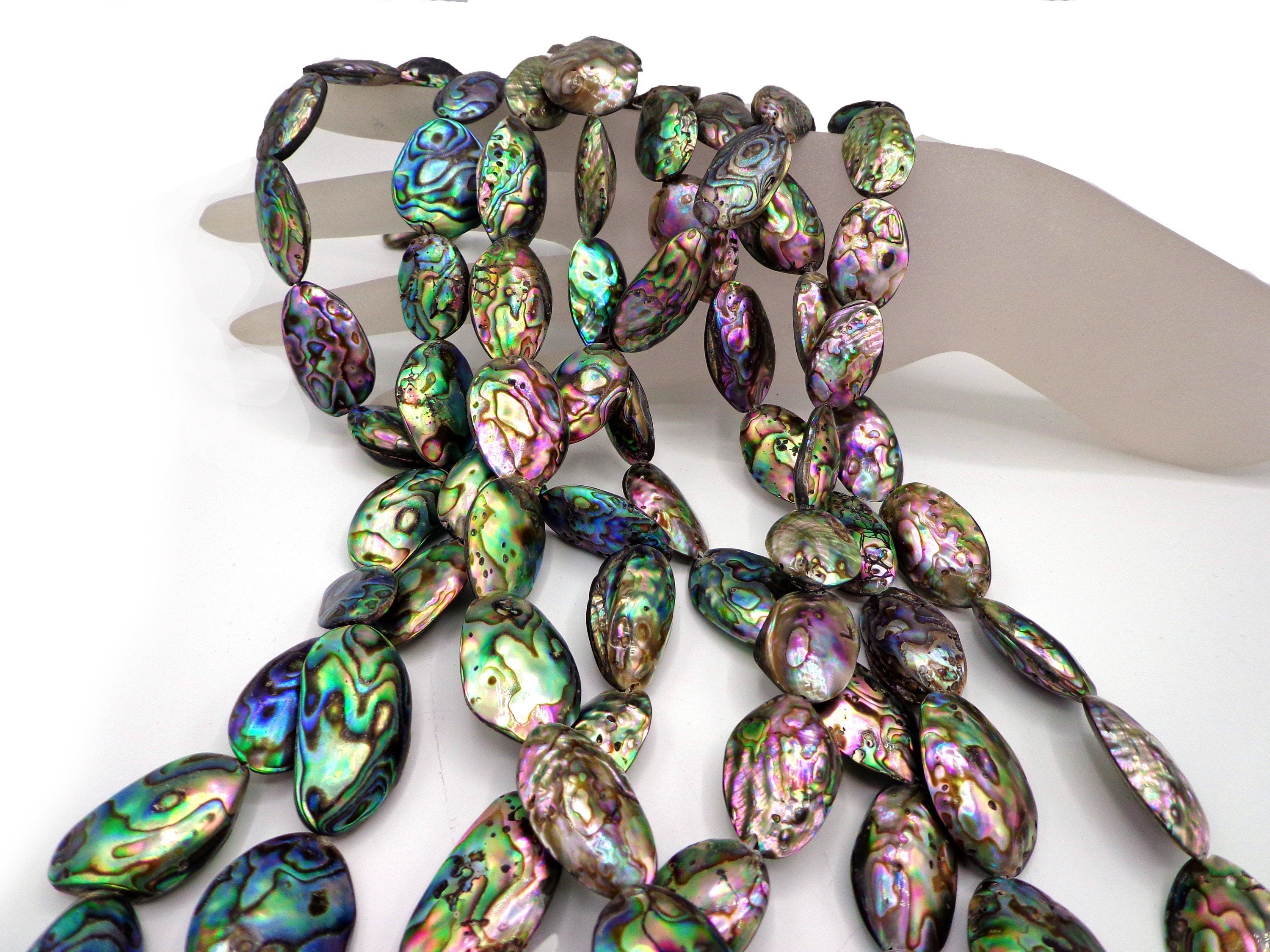 NATURAL Abalone Shell Beads Approx. 17x28mm Beads Full Length - Etsy