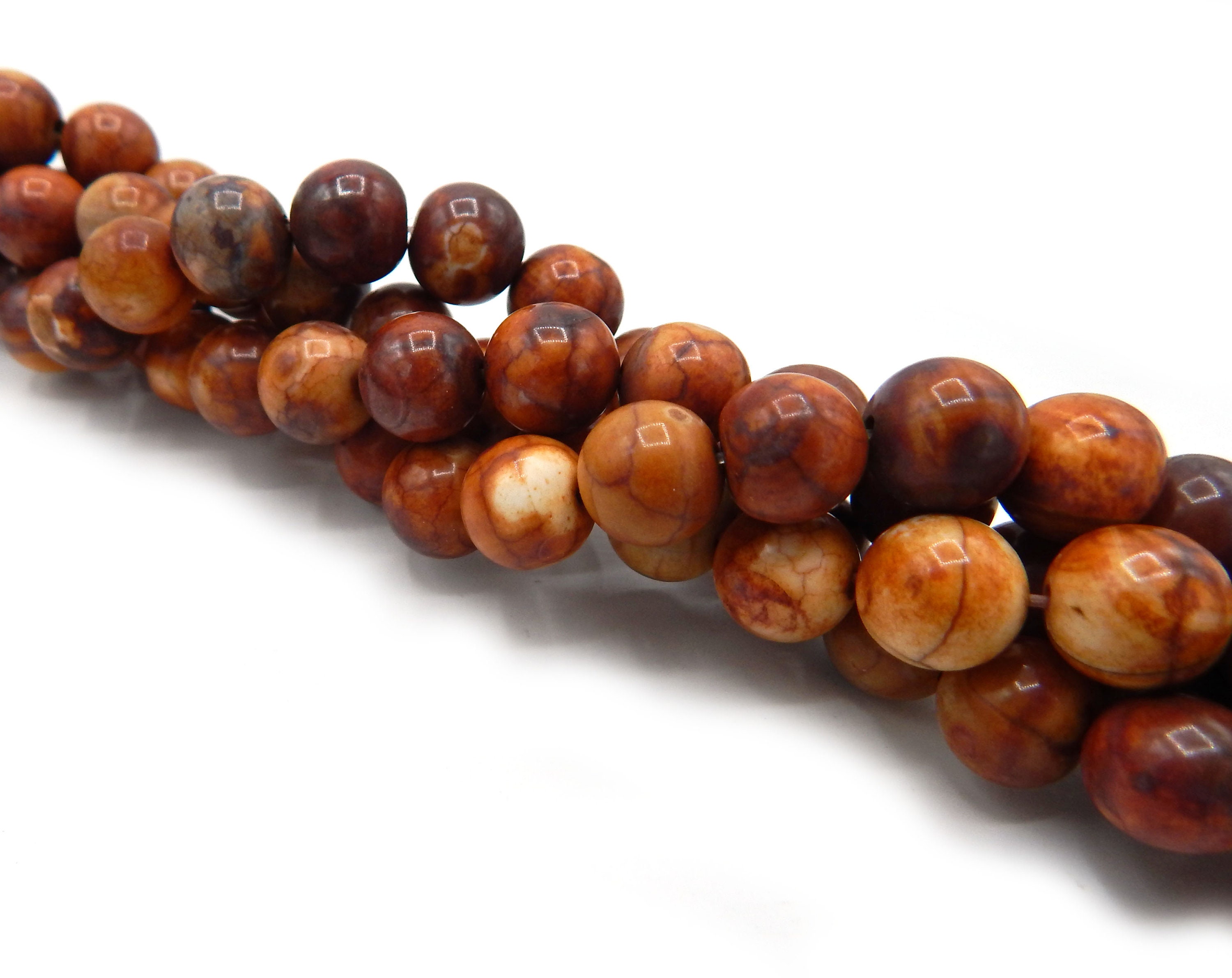 NATURAL Gemstone Brown Leopard Skin Agate Smooth Round 10mm - Etsy