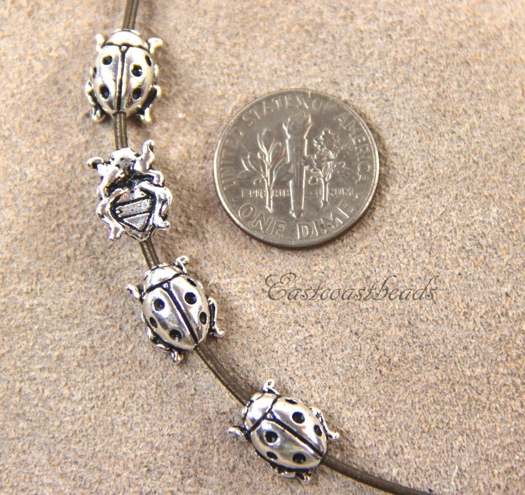 Lady Bug Beads, Tierracast, 12mm Lady Bug Beads, Bug Beads, Jewelry ...