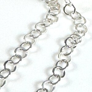 Chain, 3.47mm. Silver Plate Base Metal Chain, Jewelry Findings, Sold ...