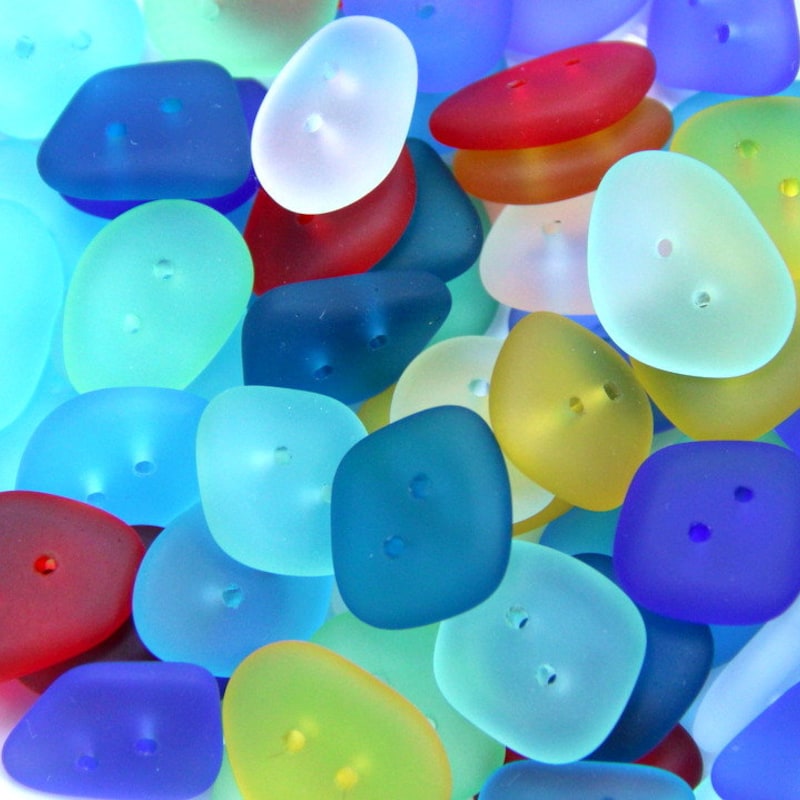 Sea Glass Buttons - Etsy