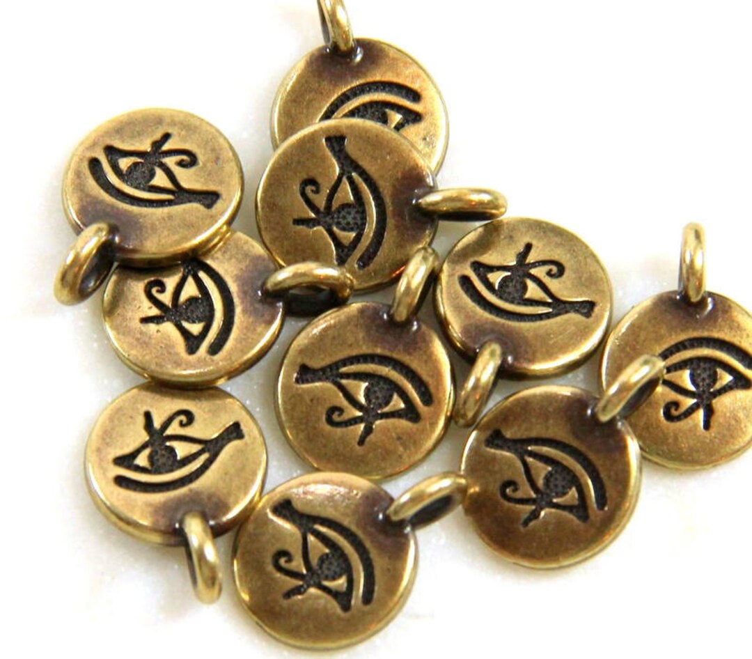 Tierracast the Eye of Horus Symbol, Horus Disk Charms, Good Health ...