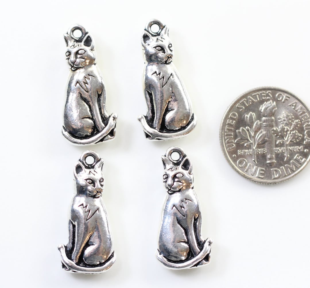 Tierracast Cat Charms, Sitting Cat Charms, Animal Charms, Jewelry ...