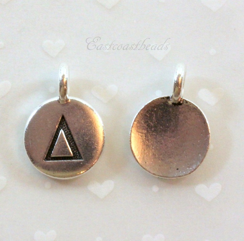 Greek Letter Charms DELTA Symbols Tierracast Jewelry - Etsy
