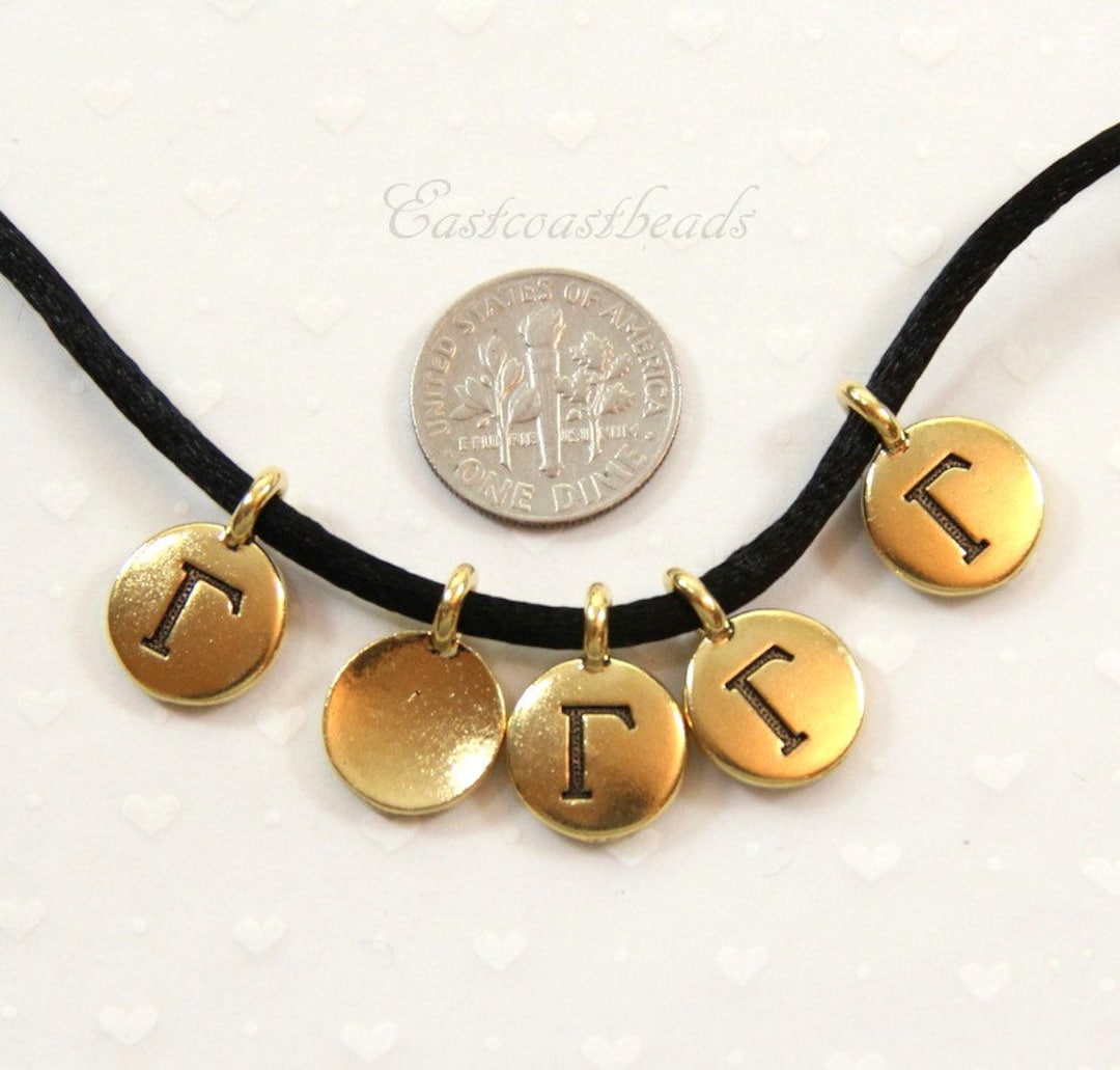 Greek Letter Charms, Tierracast GAMMA Symbol, Greek Charms, Jewelry ...