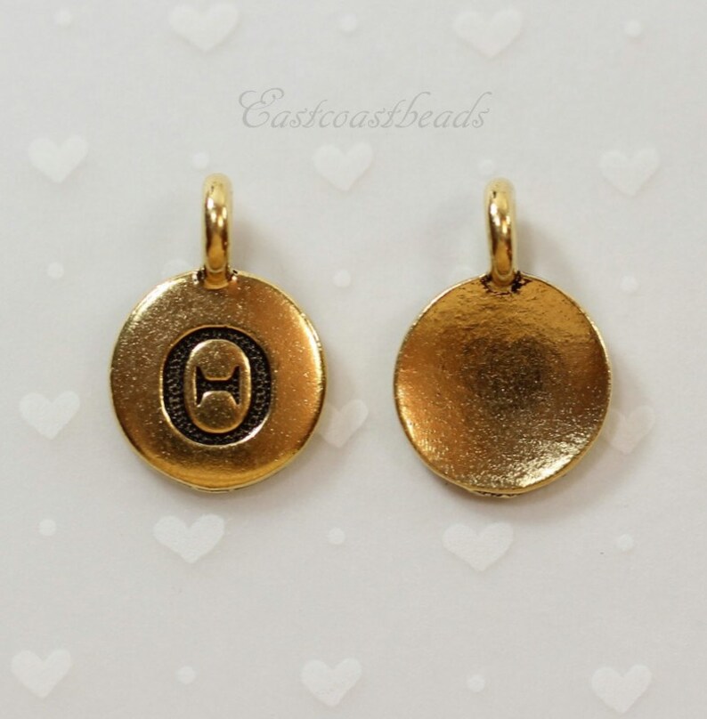 Greek Letter Charms THETA Symbols Tierracast Greek Charms - Etsy