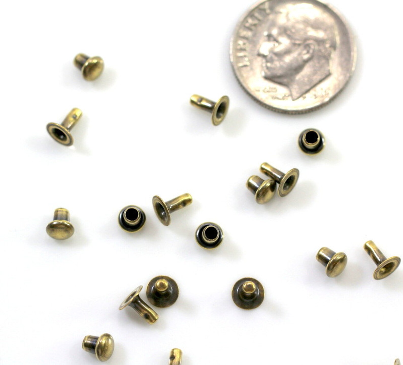 Tierracast Rivets 4mm Compression Rivets Antiqued Brass 4 | Etsy
