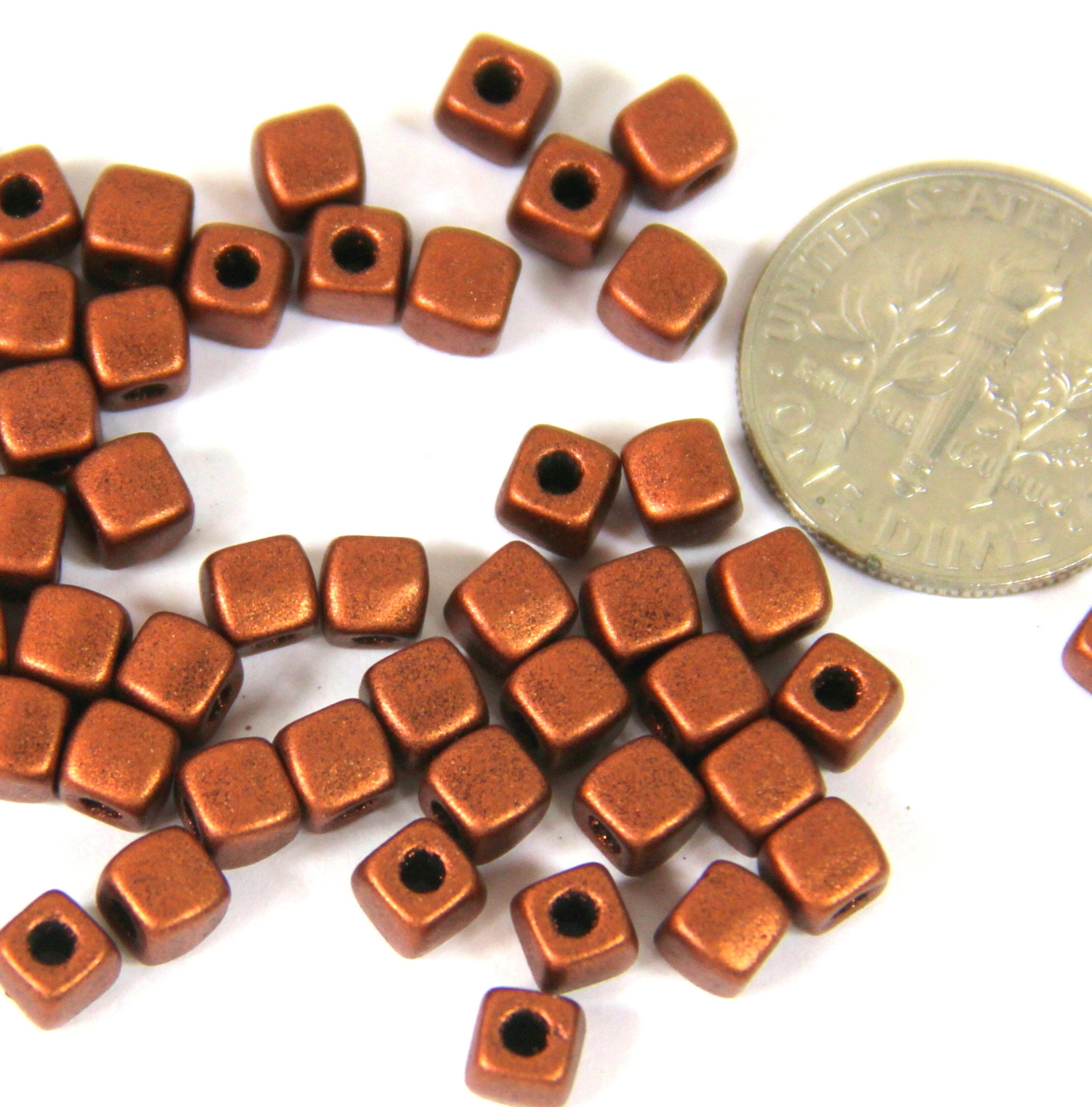 6/0 Cube Beads 4mm Cubix Square Cube Beads Large 1.7mm Hole - Etsy Sweden