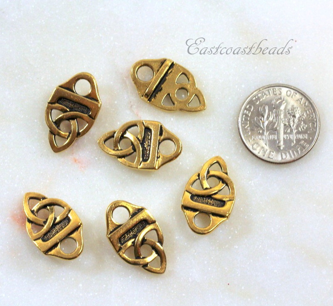 Tierracast Celtic Strap Tips, Leather Supplies, Bracelet Ends, Jewelry ...