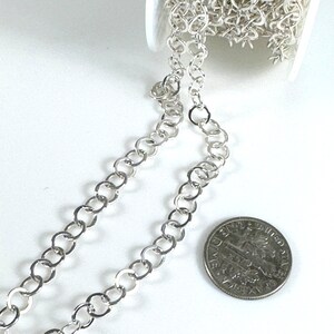 Chain, 3.47mm. Silver Plate Base Metal Chain, Jewelry Findings, Sold ...