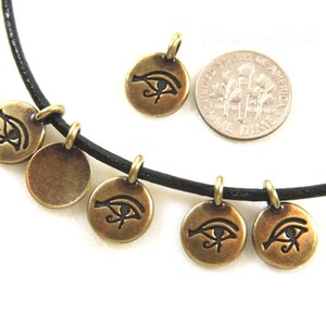 Tierracast the Eye of Horus Symbol, Horus Disk Charms, Good Health ...