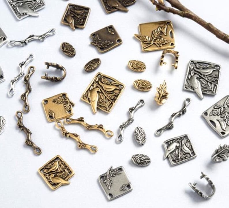 Tierracast Botanical Pinch Bail Large Pinch Bail Botanical - Etsy