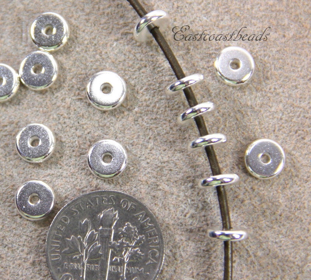 Tierrracast Heishi Disk Beads, 6mm, Coin Spacers Beads, 6 Mm Accent ...