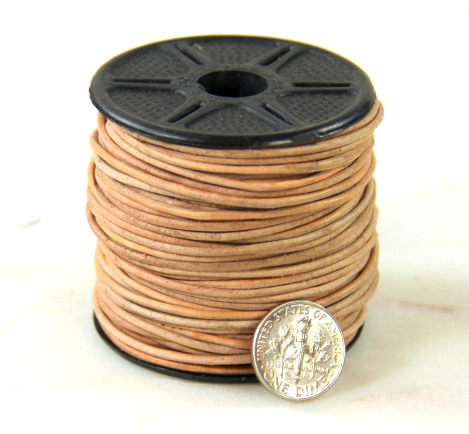 1.5mm Round Indian Leather Cording, Antique Natural Color, Sold by the ...