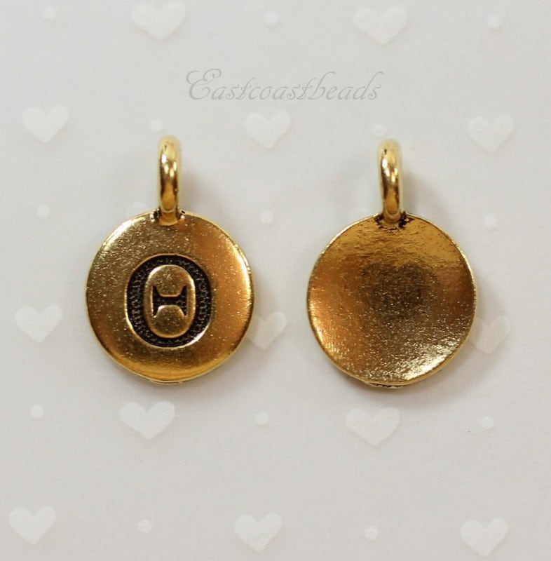 Greek Letter Charms THETA Symbols Tierracast Greek Charms - Etsy