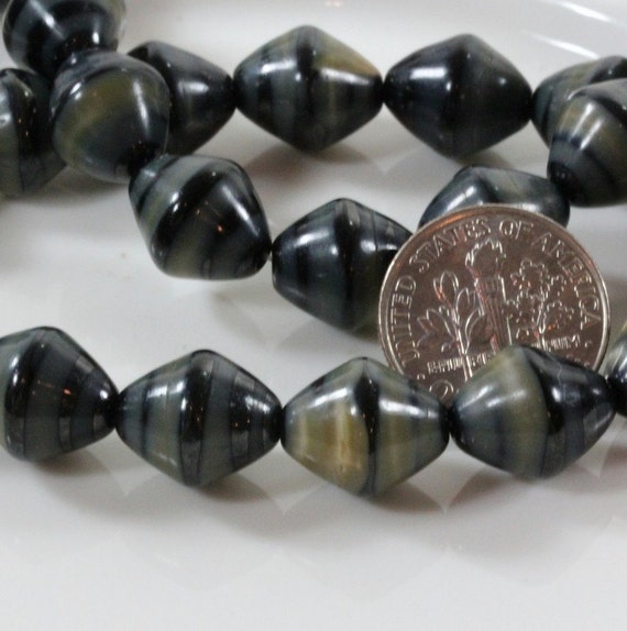 Bicone Beads Bi-cone Glass Beads 13 X 11 Mm. Large Bicone | Etsy