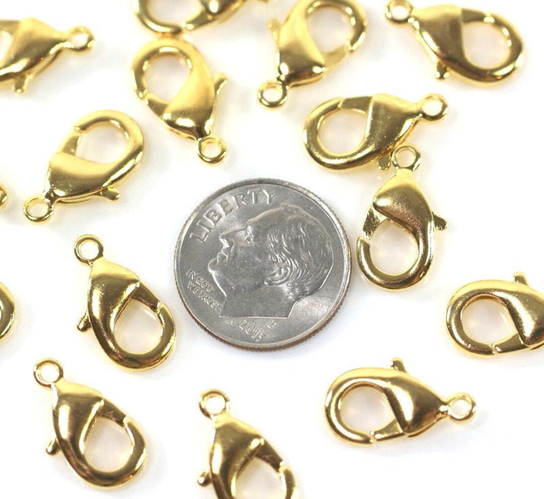 Tierracast Lobster Clasps, 15 Mm., Gold Plated. Lead Free Pewter, 4 ...