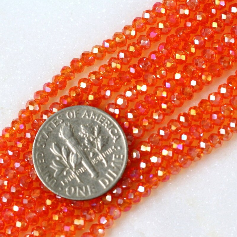 Crystal Rondelle - Etsy