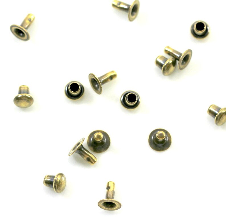 Tierracast Rivets 4mm Compression Rivets Antiqued Brass 4 | Etsy