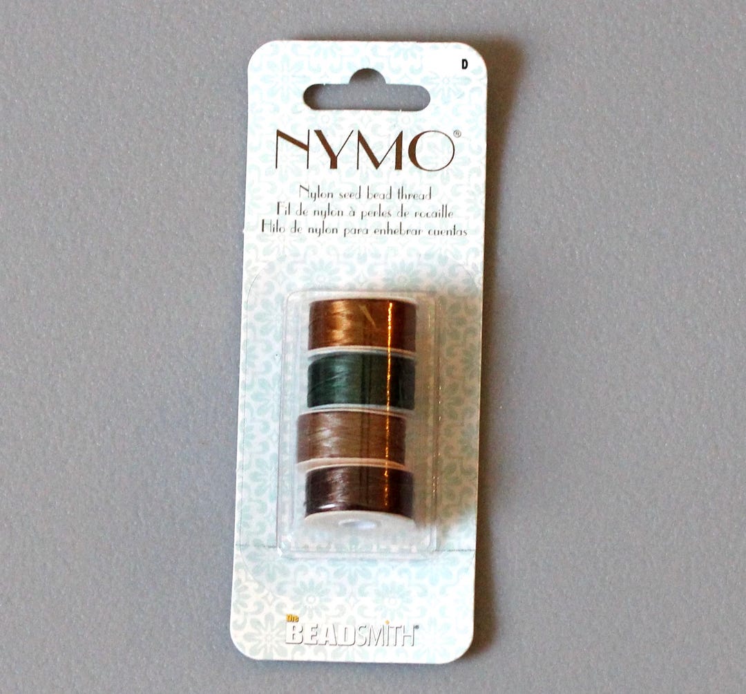 Nymo Beadworking Thread, .30mm. Thread Size "d", Slightly Waxed ...