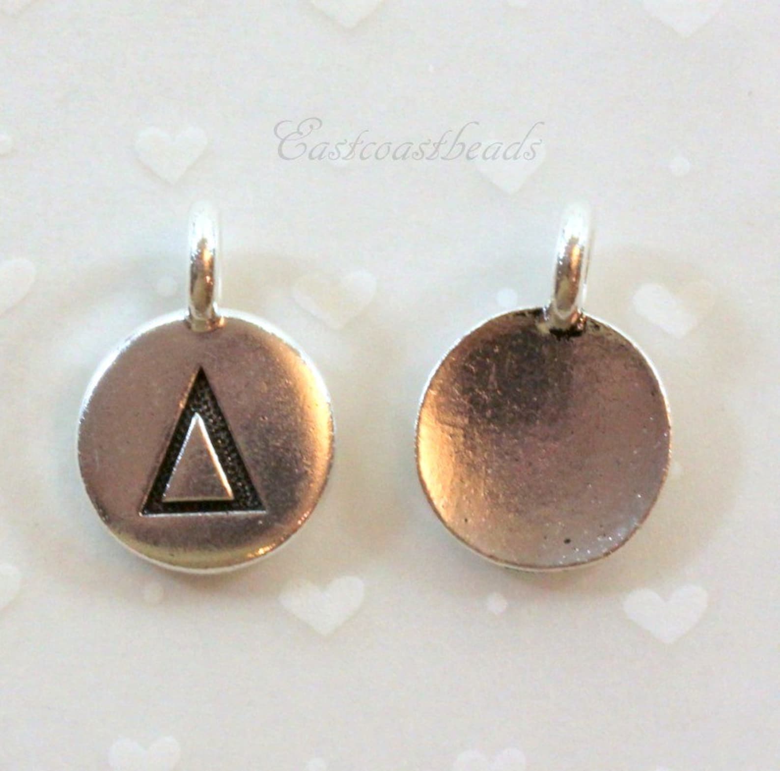 Greek Letter Charms DELTA Symbols Tierracast Jewelry - Etsy