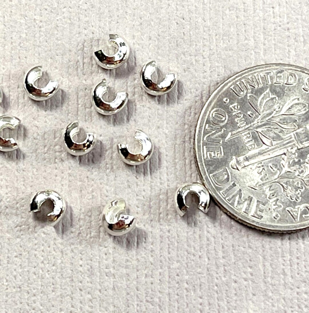 Crimp Bead Covers, 2.5mm, Crimp Bead Covers, Jewelry Findings ...