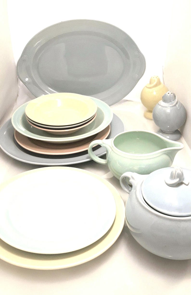 Vintage Lu Ray Pastel Set - Etsy