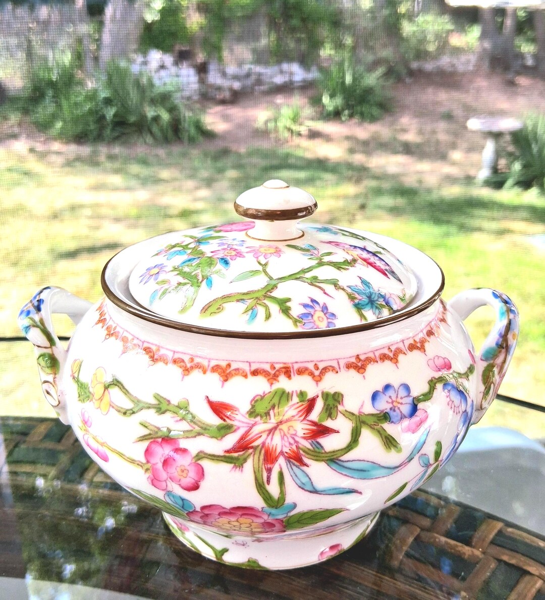 Vintage & Elegant Minton Cuckoo Collection Sugar Bowl and Creamer Set ...