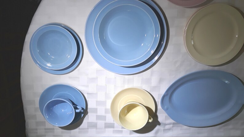 Vintage Lu Ray Pastel Set - Etsy
