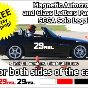 Magnetic Autocross Numbers - Etsy