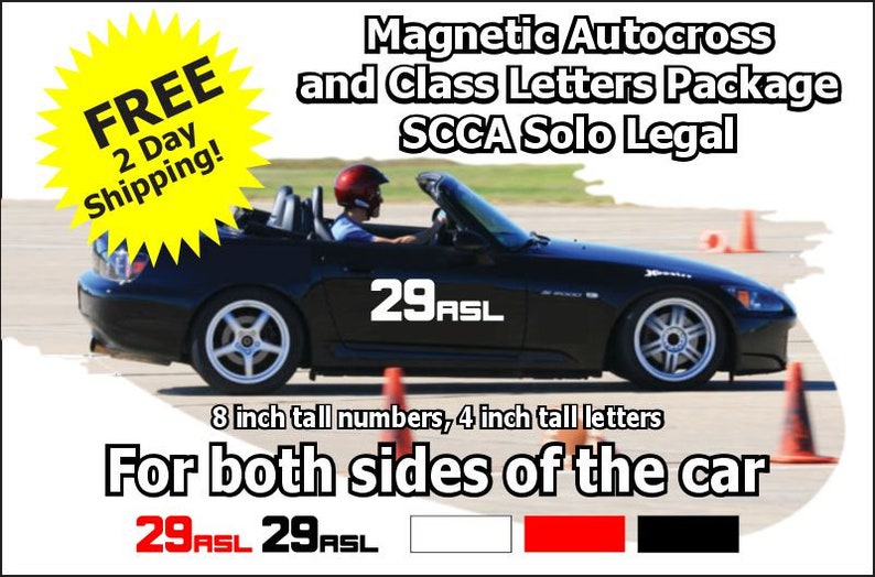 Magnetic Autocross Numbers - Etsy