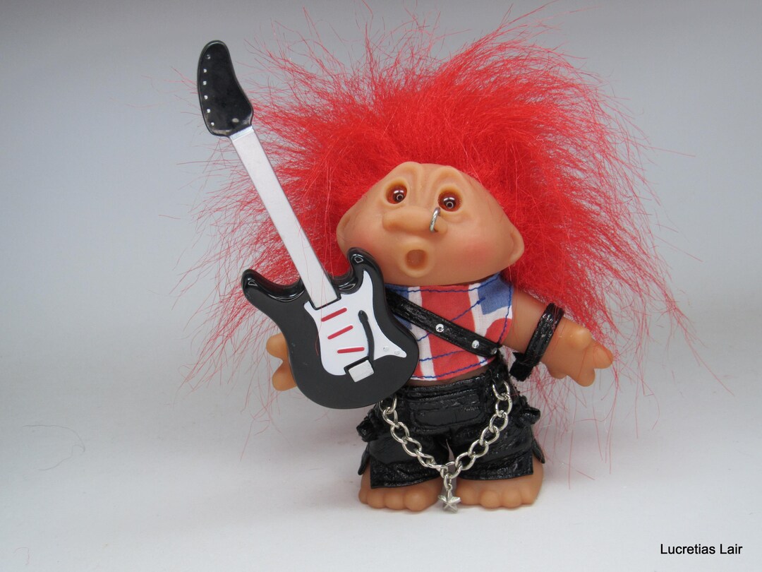 Newer Dam Playmate Troll Doll~ HTF Punk Rock Dude - Etsy