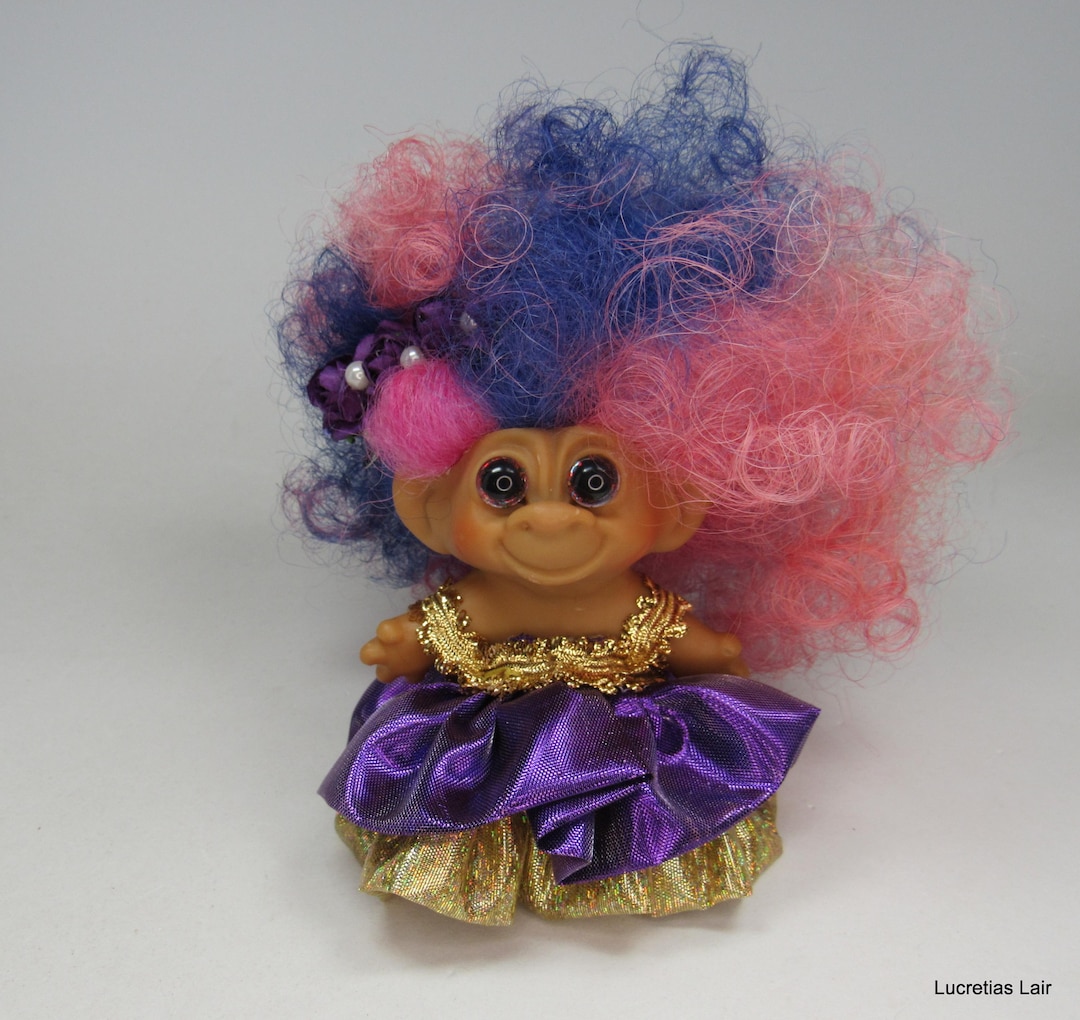 Vintage 60's Wishnik Tab Troll Doll "lupita" ~OOAK - Etsy