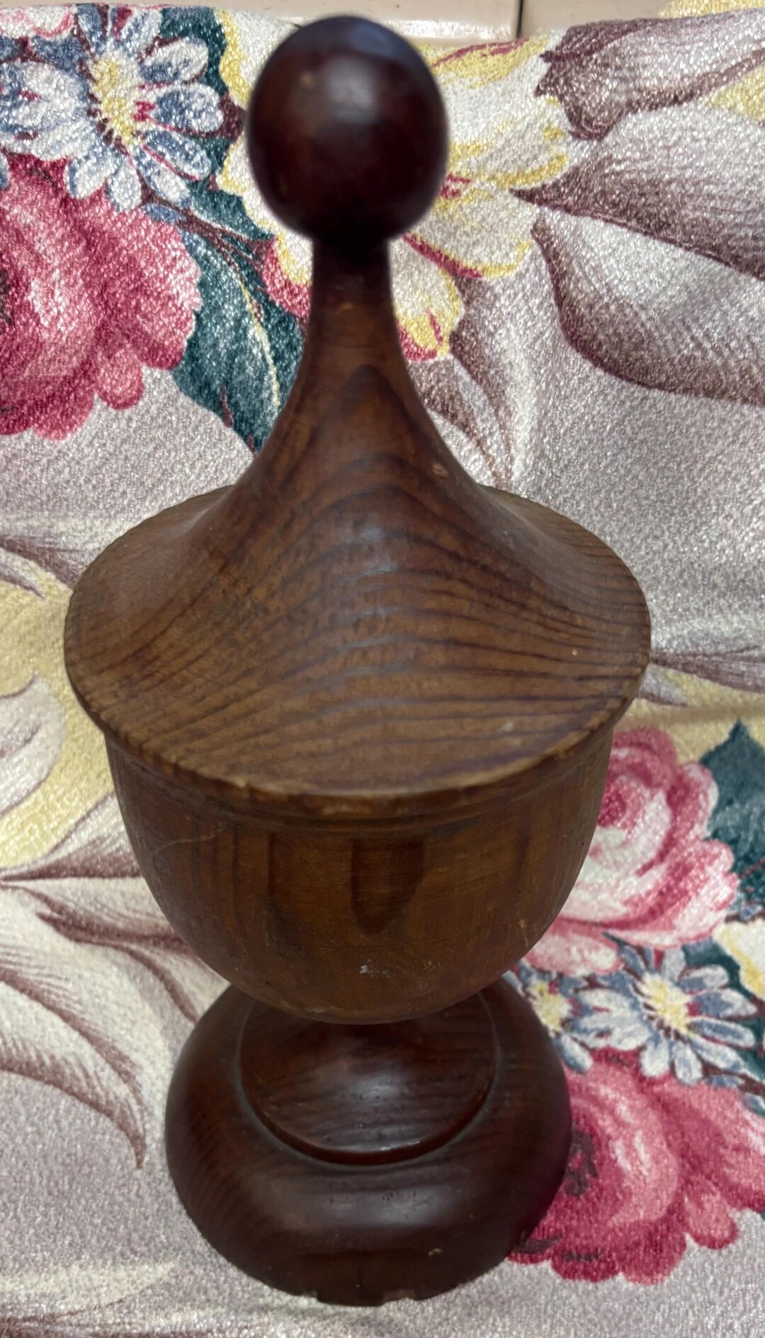 Antique Wood Staircase Newel Post Finial House Salvage Trim Natural ...