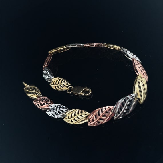 Black Hills Gold Tri-color Bracelet - Gem
