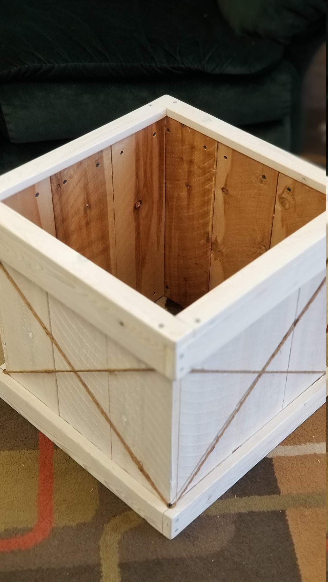 Wooden Christmas Tree Box or Planter | Etsy