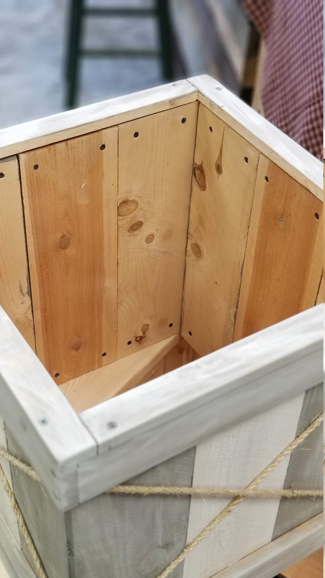 Wooden Christmas Tree Box or Planter | Etsy