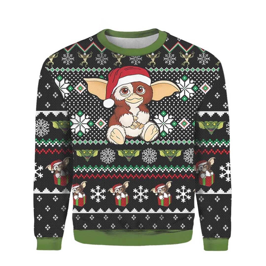 Gizmo Gremlins Ugly Christmas Pullover, Gizmo Gremlins Ugly Christmas ...