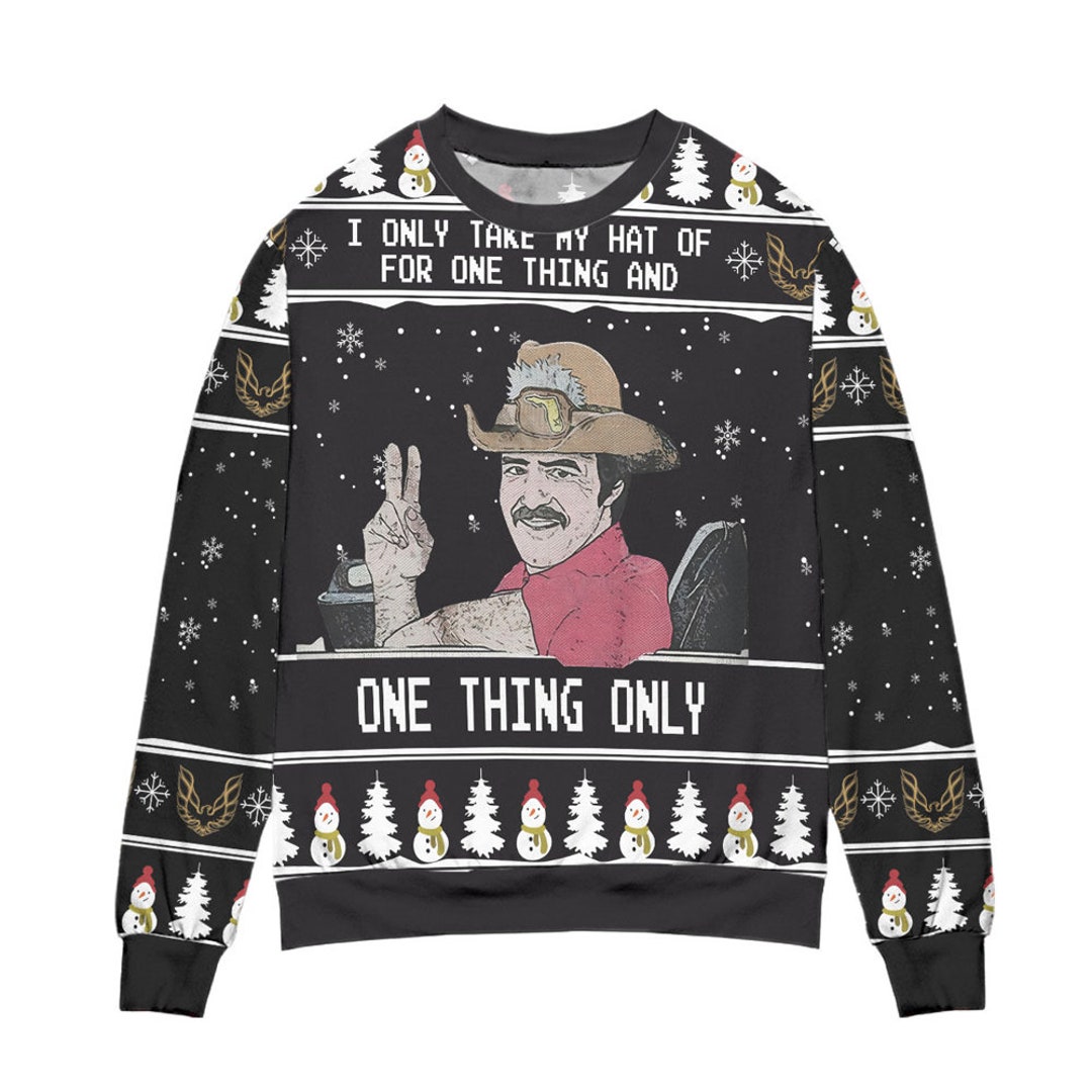Smokey and the Bandit Ugly Christmas Sweater I Only Take My - Etsy