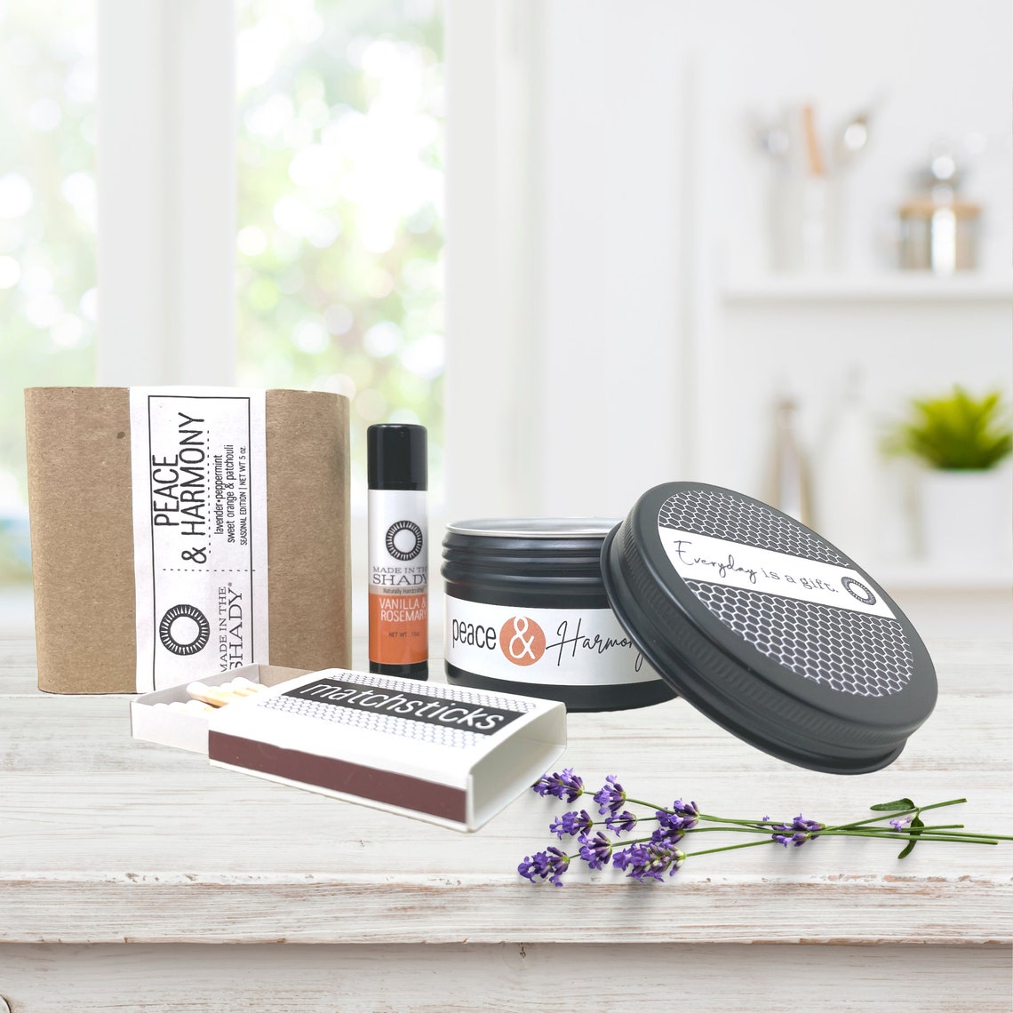 Comfort Gift Box | Lavender Soap, Vanilla Candle, Lip Balm - Etsy